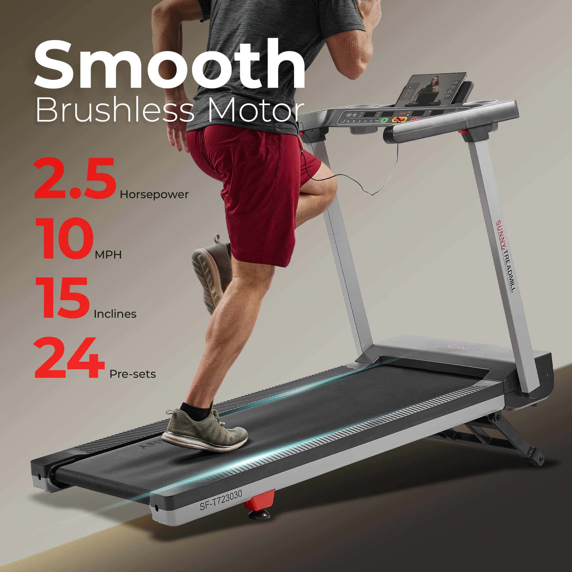 Sunny Health & Fitness Foldable 15 Level Auto Incline Treadmill – Crazy ...