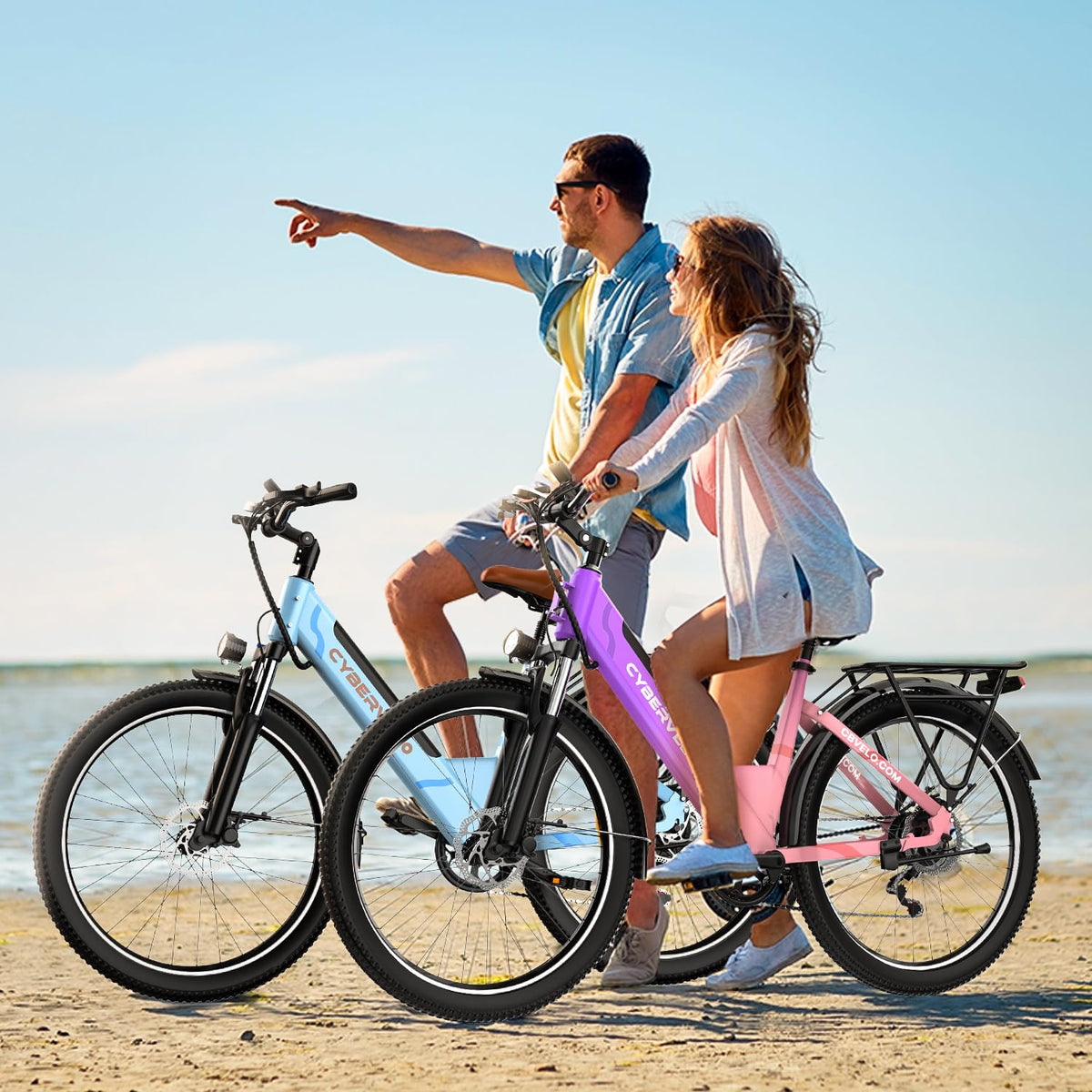 Cybervelo 1000 Peak Electric Bike for Adults,up 80 Miles Removable Bat ...