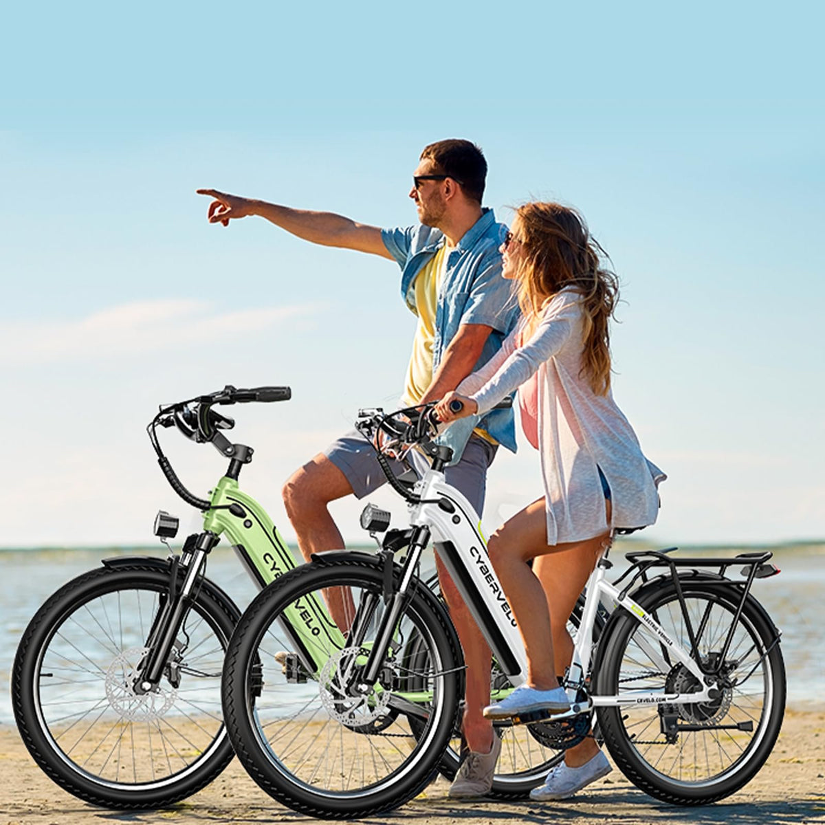 Cybervelo 1000 Peak Electric Bike for Adults,up 80 Miles Removable Bat ...