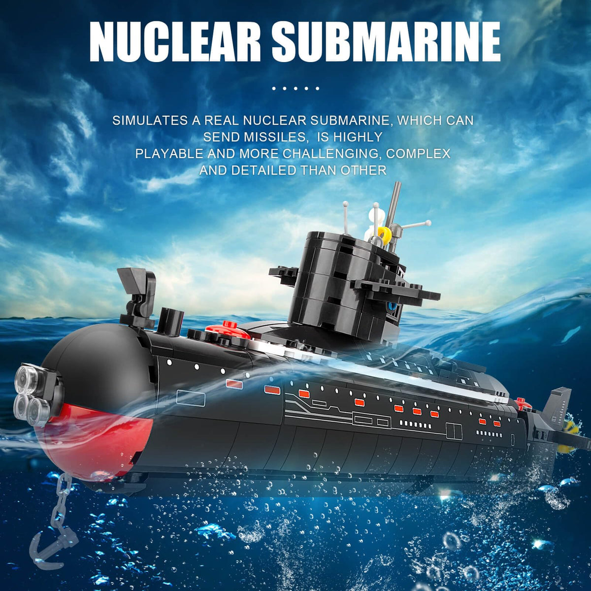 WW2 Historical Military Series Submarine Model Set, Collection Birthda ...