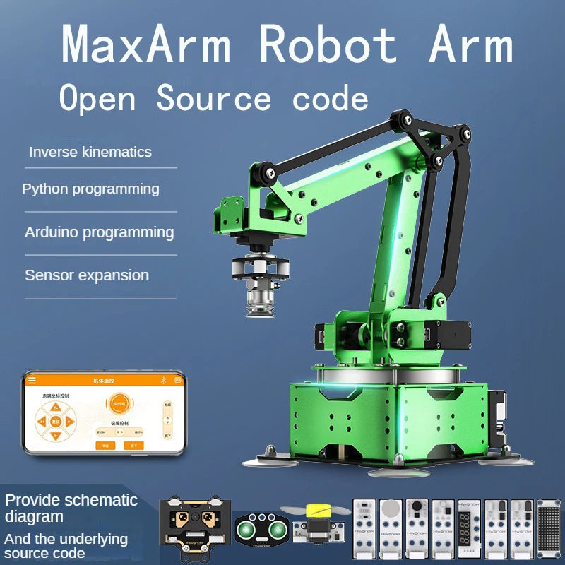 5 Axis Robot Arm Open Source Inverse Kinematics Robotics Manipulator ...