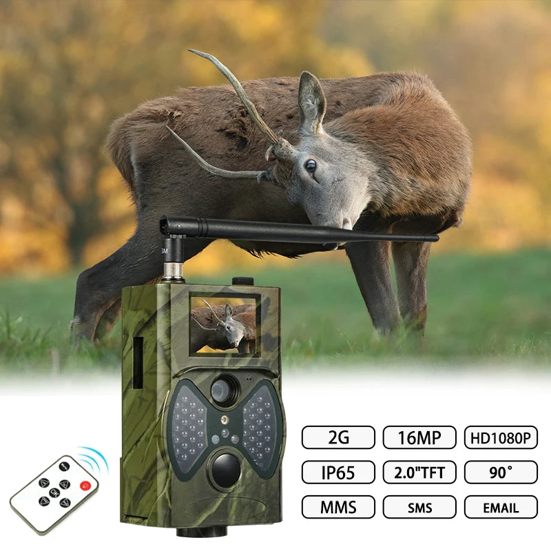 Outdoor 2G HC300M 1080P Cellular Trail Cameras Wild Trap Game Night Vi ...