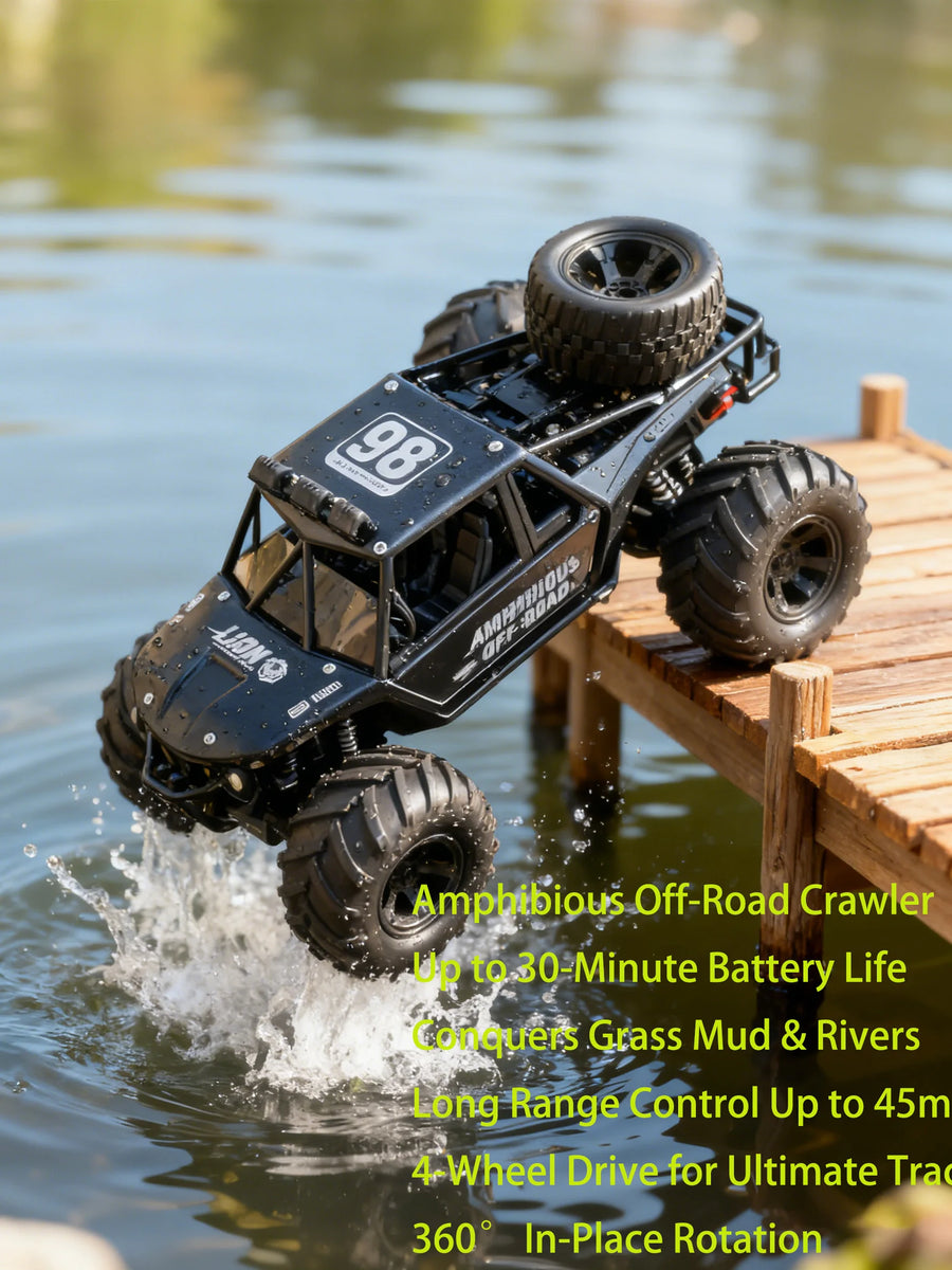 Gesture Control RC Car Boat 2 in 1 Amphibious Car 4WD Waterproof All T ...