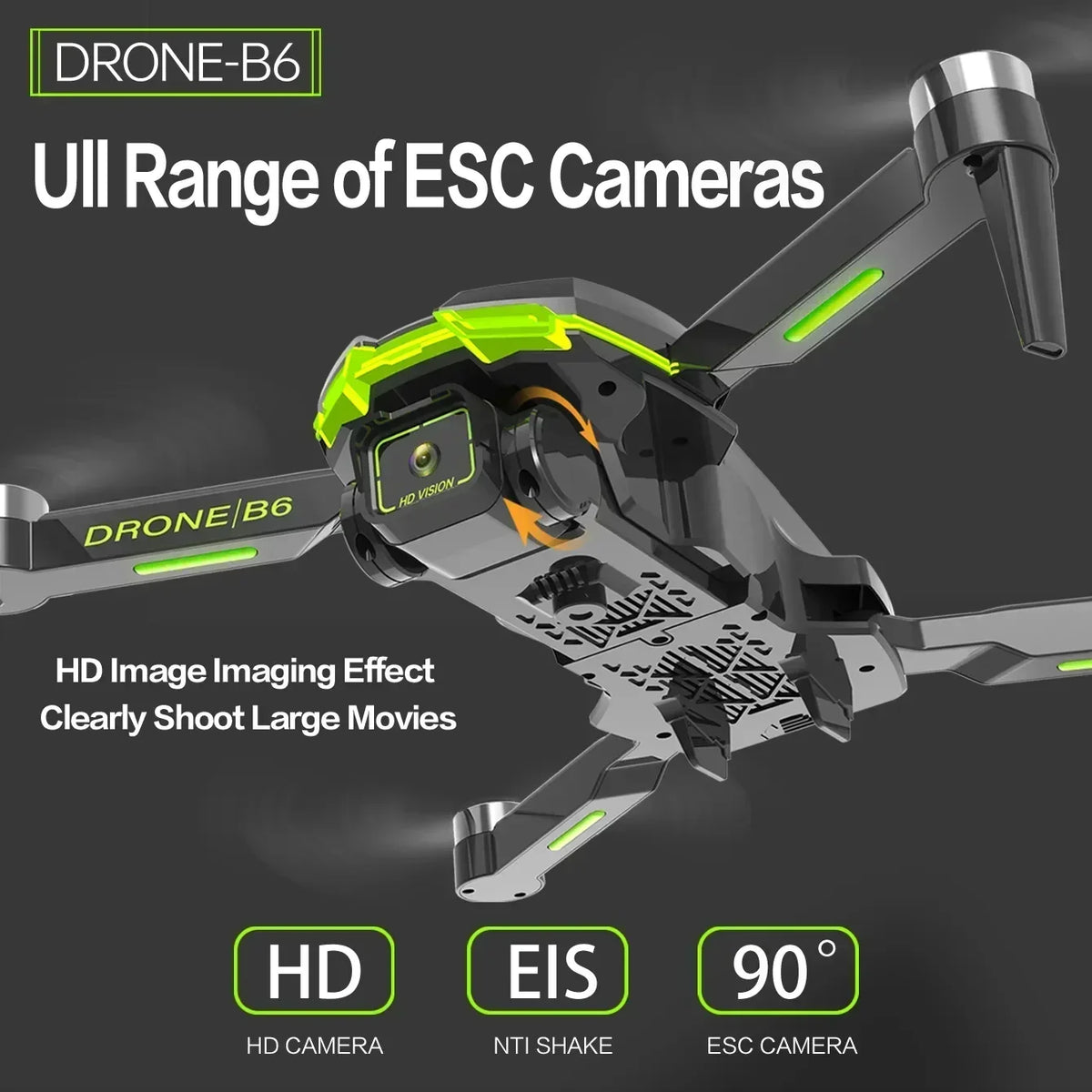 B6 Drone Race Brushless Motor Dual Professional Aerial Photography ...
