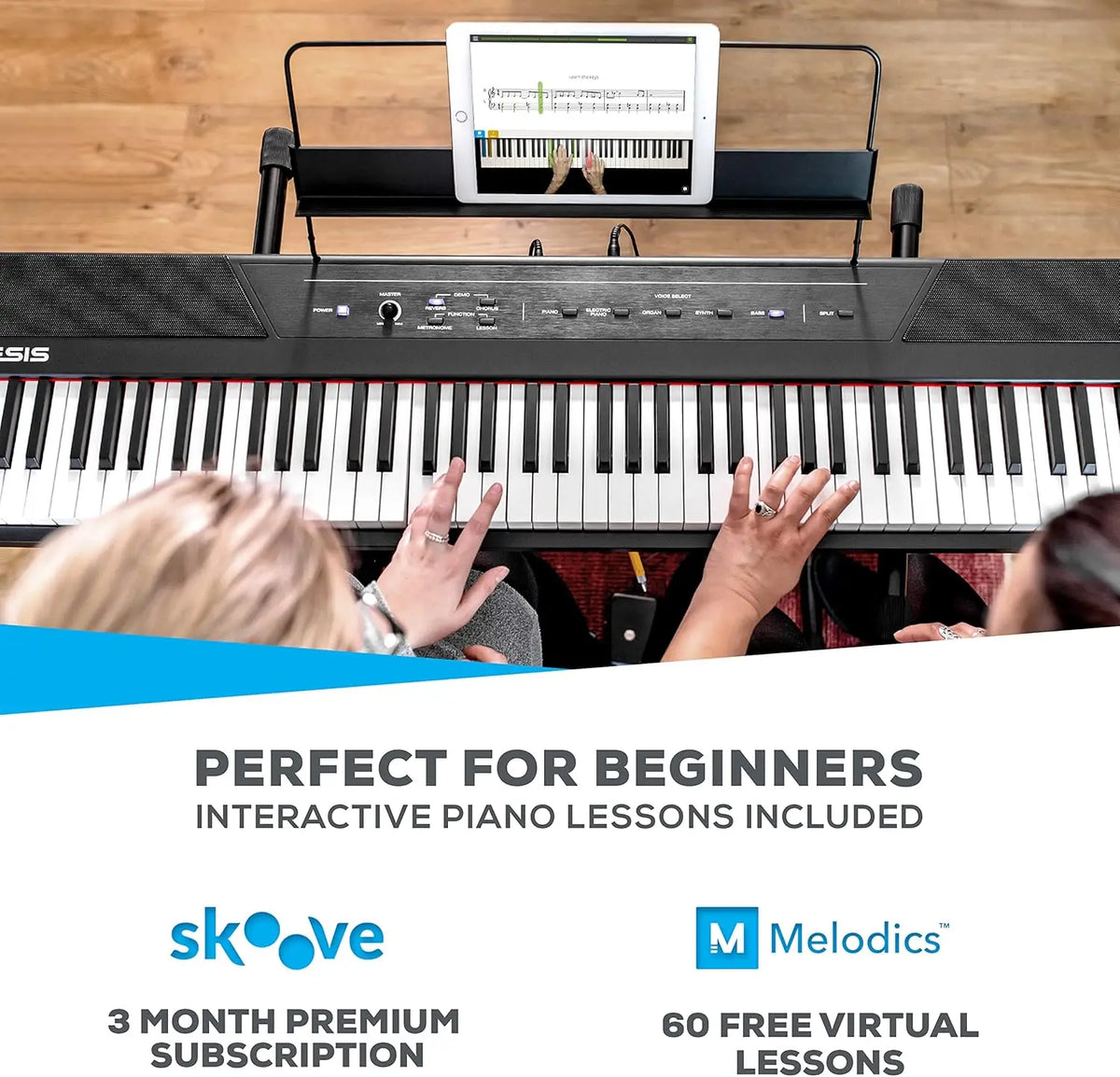 Recital – 88 Key Digital Piano Keyboard with Semi Weighted Keys, 2x20W ...