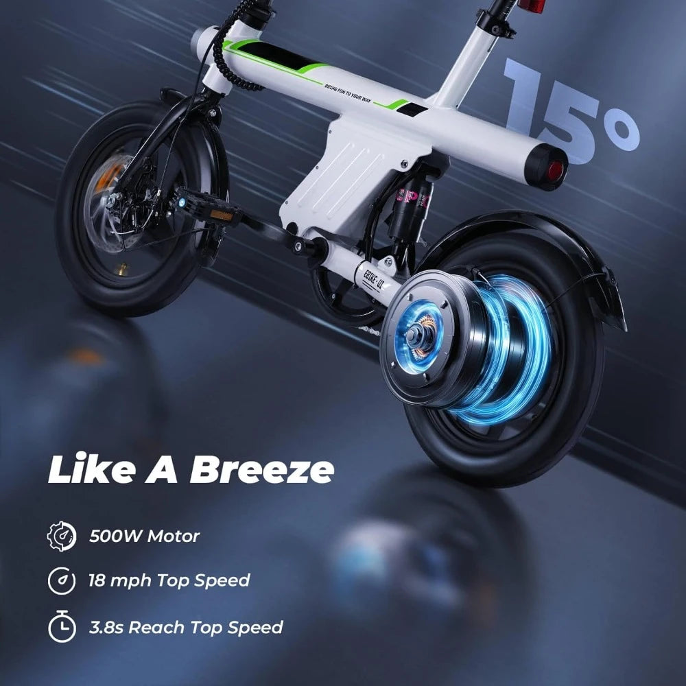 Electric Bike 750W Peak Motor,20 mph,14" Electric Bicycles with Smart ...
