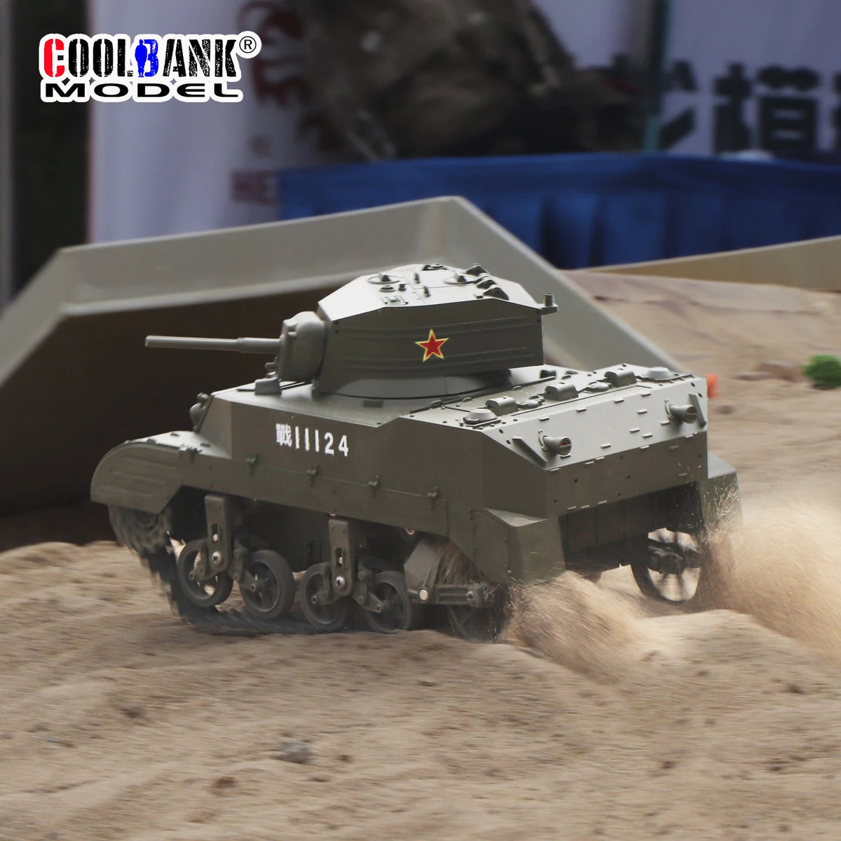 RC Tank Drift Scale Stuart M5A1 Light Tank 360° rotation – Crazy RC Toys