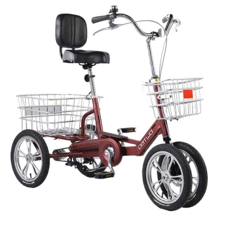 New Elderly Pedal Human Tricycle Elderly Pedal Small Adult Cargo Four ...