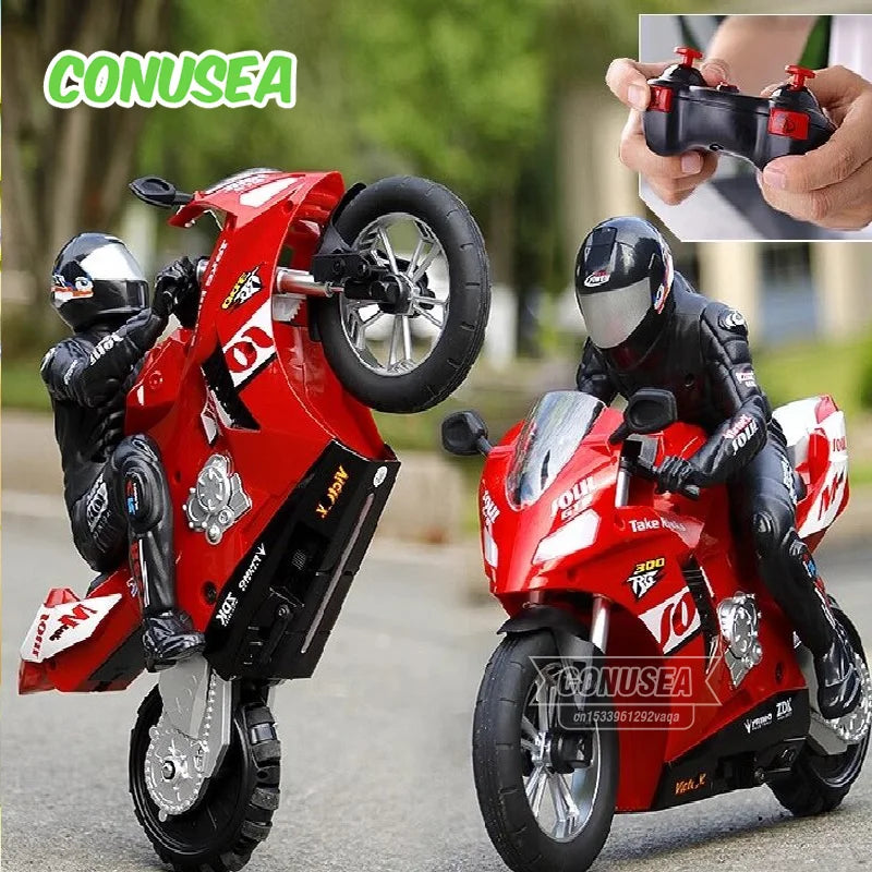 RC Stunt Motorcycle Car 1/6 High Speed Motorbike Model 2.4G Radio Cont ...