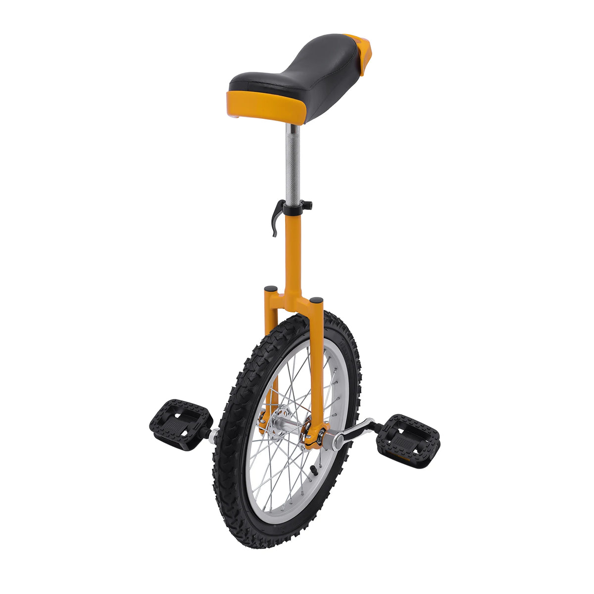 Fun Unicycle 16 Inch Wheel with Steel Rim Height Adjustable Monocycle ...