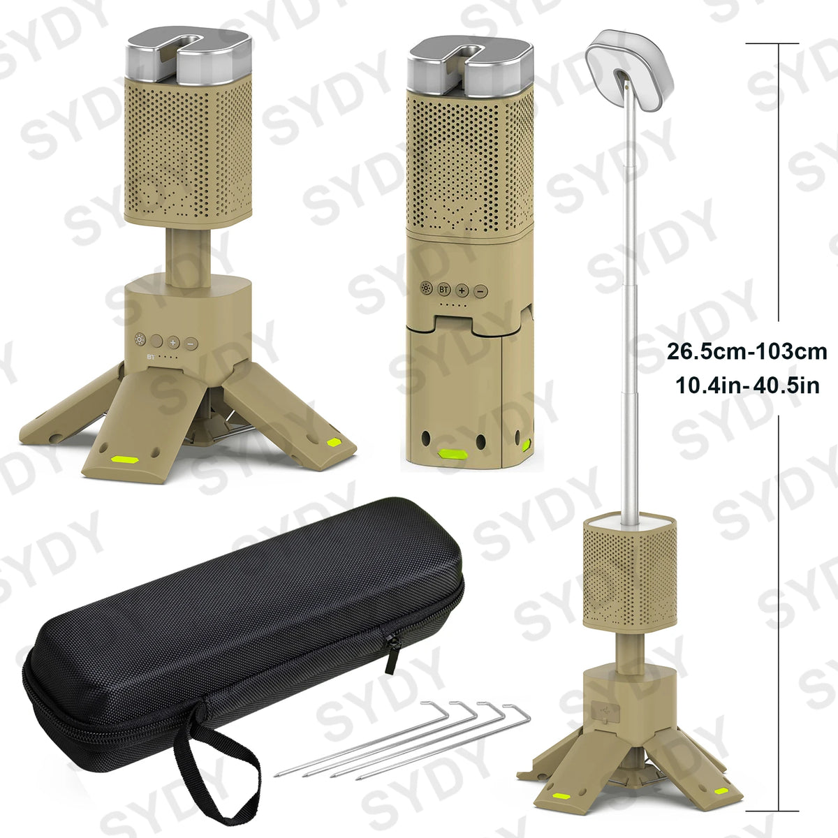 14000mAh Camping Lantern Rechargeable Telescopic Lighting Magnetic Sta ...