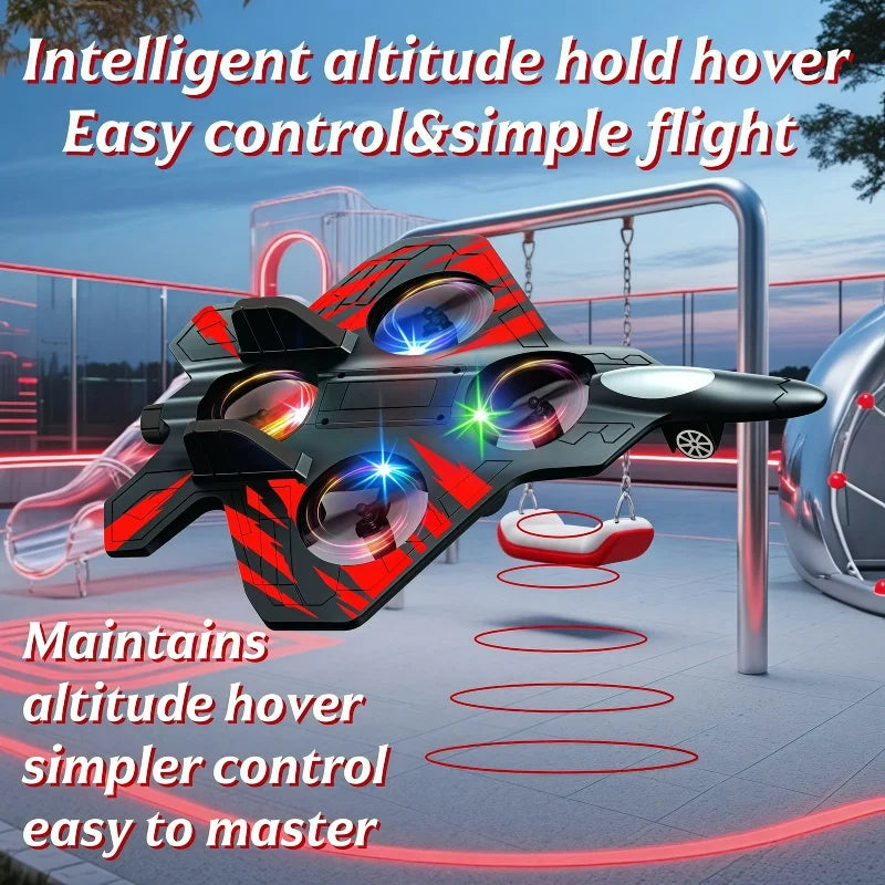 Glider Flying Helicopter RC Hobby Jet Plane 2.4G Stunt Remote Control ...