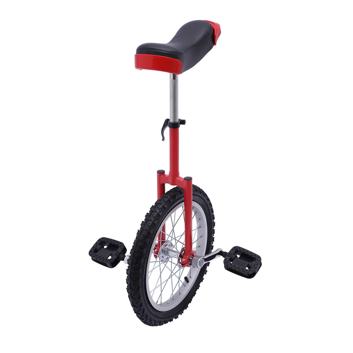 Fun Unicycle 16 Inch Wheel with Steel Rim Height Adjustable Monocycle ...