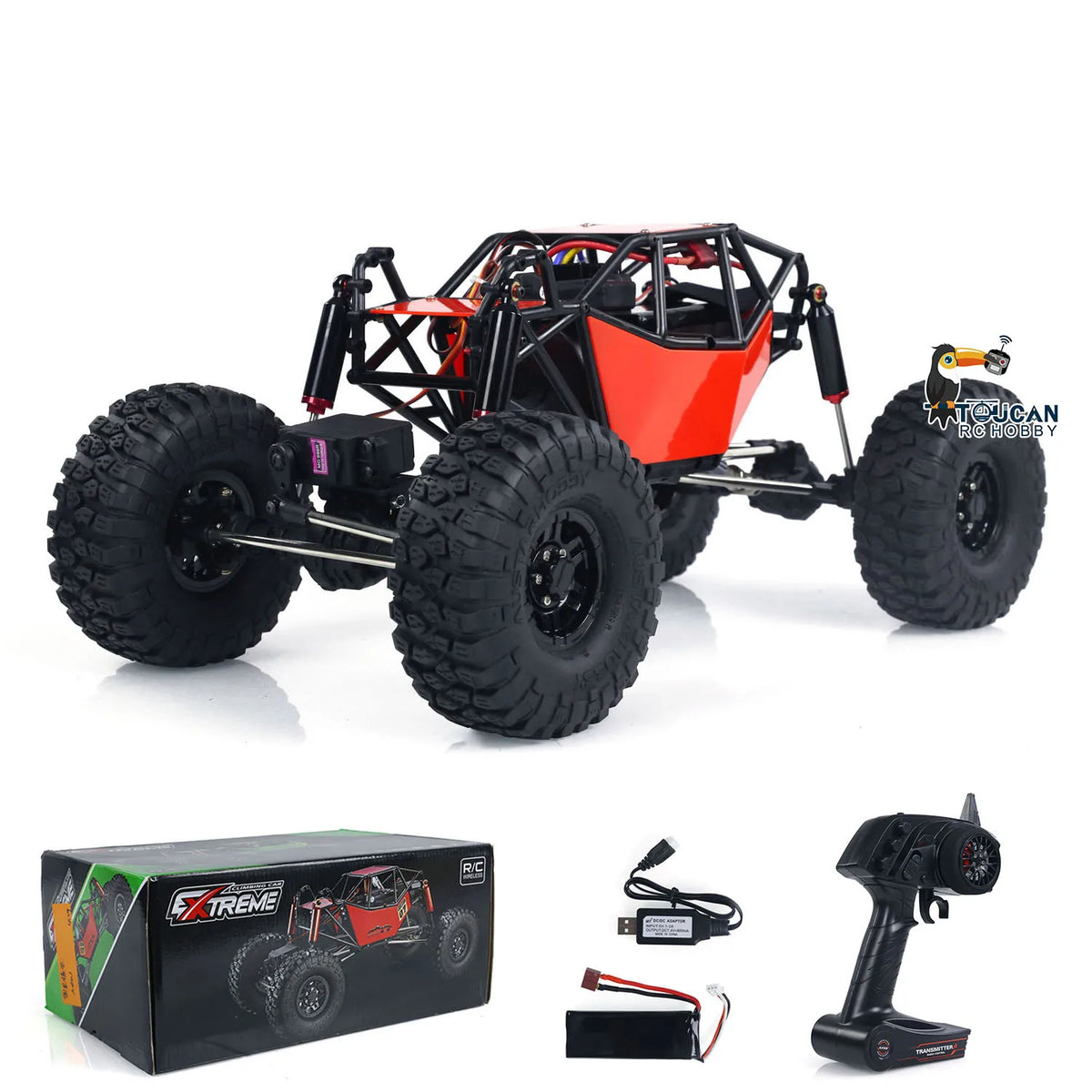 US Stock 1/10 Scale RC Climbing Car 4*4 Remoted Rock Crawler Off-road ...