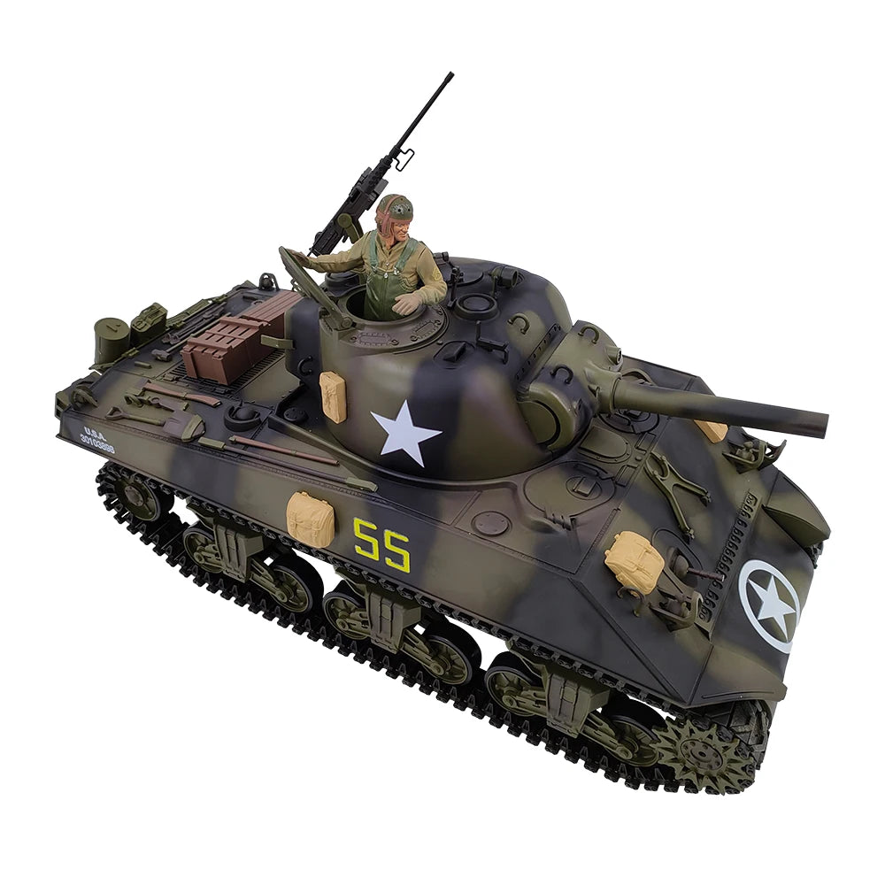 COOLBANK Customize Shooting BB Battle USA Sherman M4A3 Military RC Tan ...