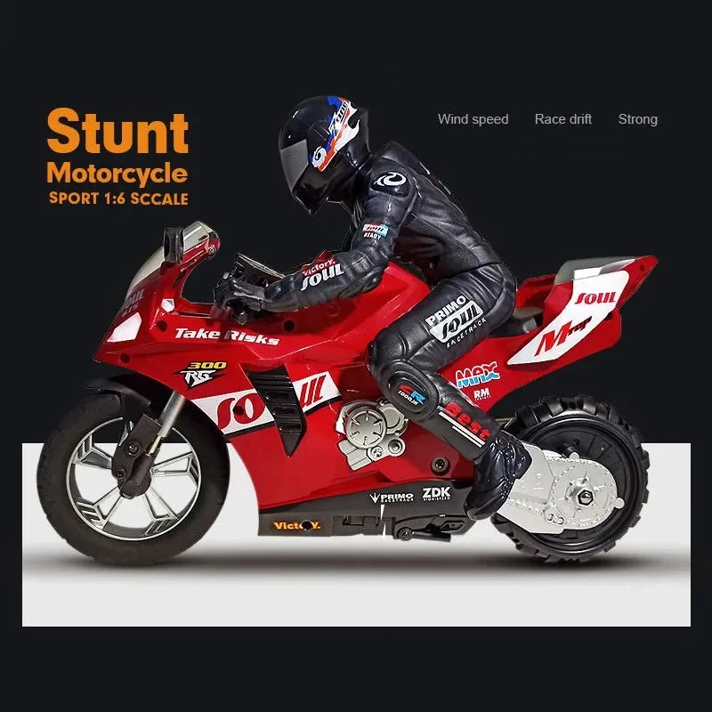 New 1:6 2.4G High Speed RC Motorcycles Toys Self-balancing standing st ...