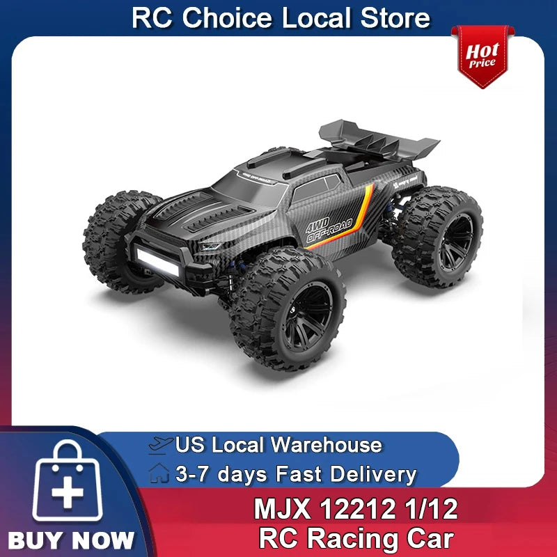 MJX Hyper Go 12212 1/12 Brushless RC Car 4WD 58KM/H High-Speed Off- Ro ...