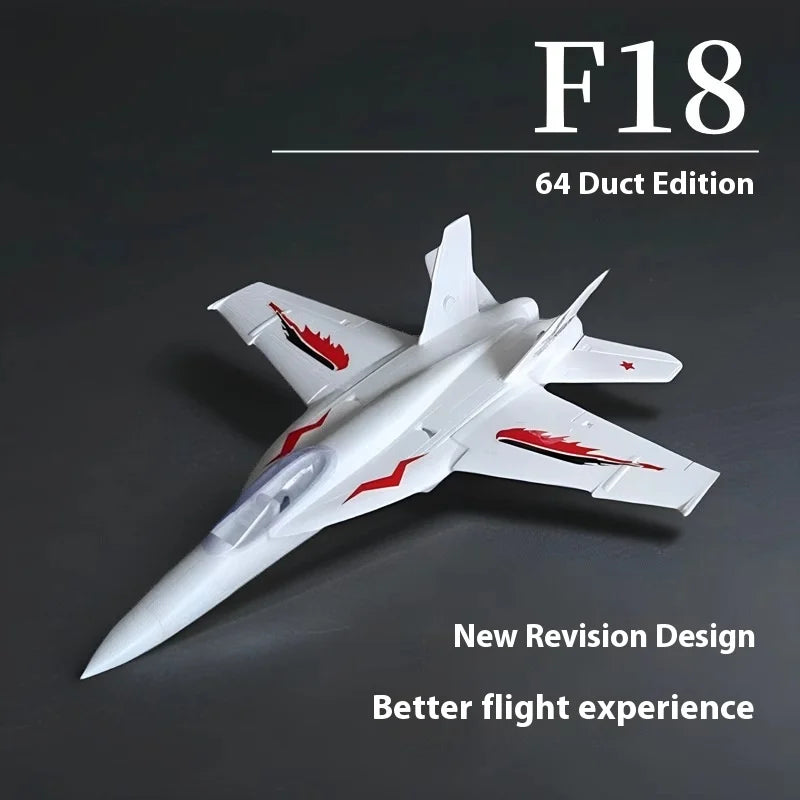 KEPAQI RC Plane 70cm Wingspan F18 64mm Ducted Remote-Controlled Fighte ...
