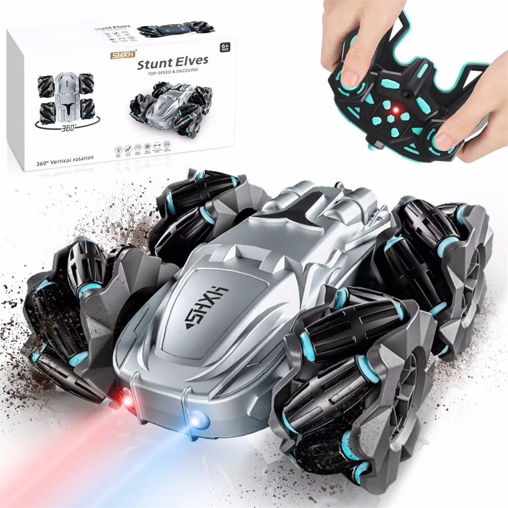 Remote Control Car, Double Sided 360° Rotating 4WD RC Cars, 2.4GHz Ele ...