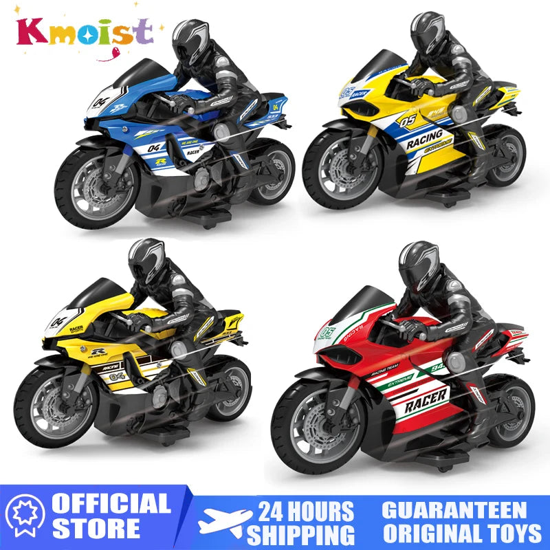 High Speed 2.4G 1/10 Electric Power RC Motorcycle 4 Channel Engine Ass ...