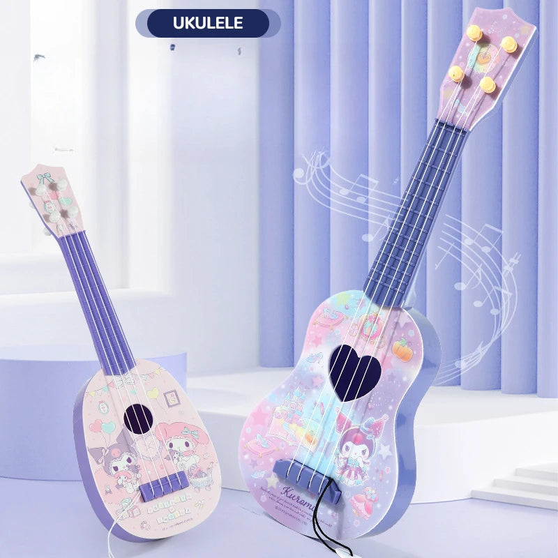 Sanrio Anime Kuromi My Melody Ukulele Guitar Cartoon Mini 4 Strings Ki ...