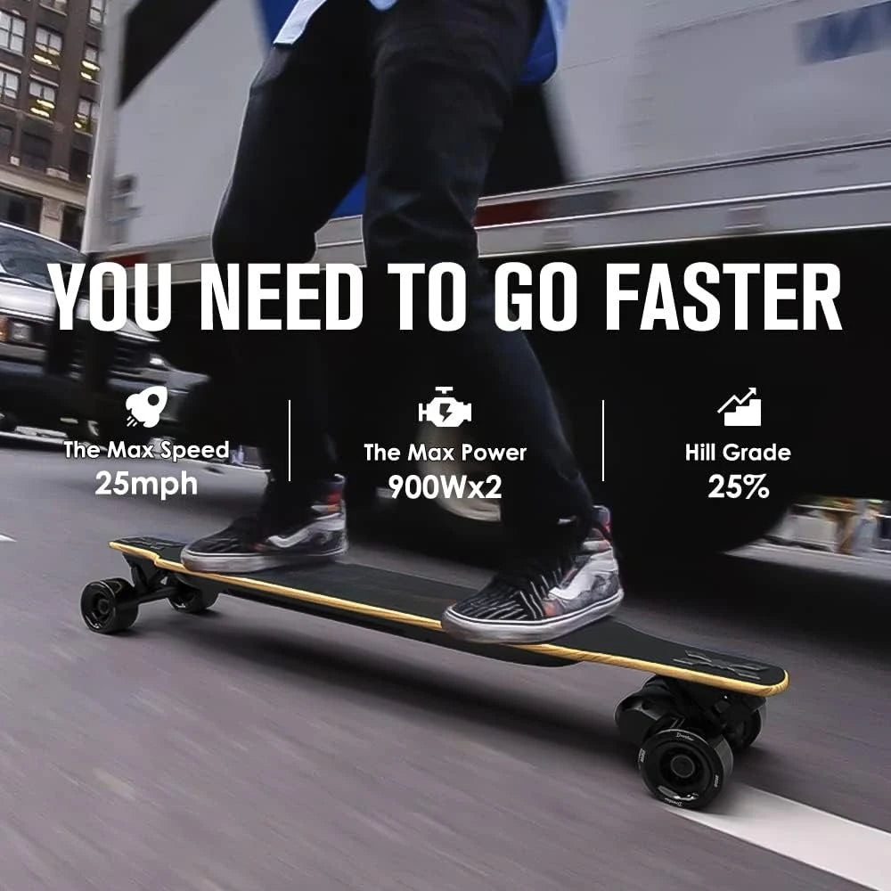 Electric Skateboards,1800W Dual Motors with Remote Control,Top Speed 2 ...