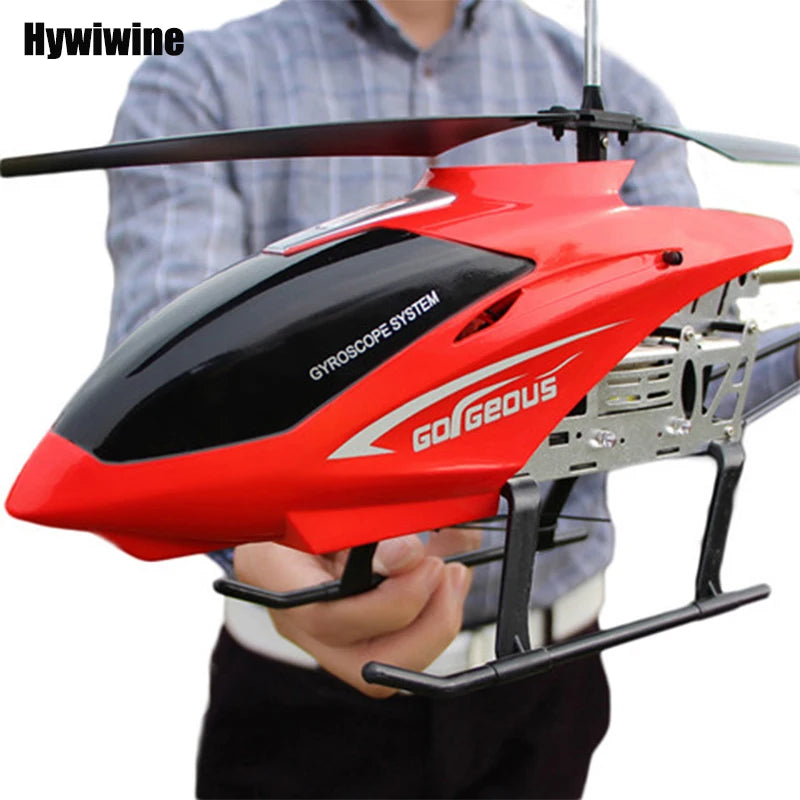 Rc Helicopter With Remote Control Extra Durable Big Plane Toy For Kids ...