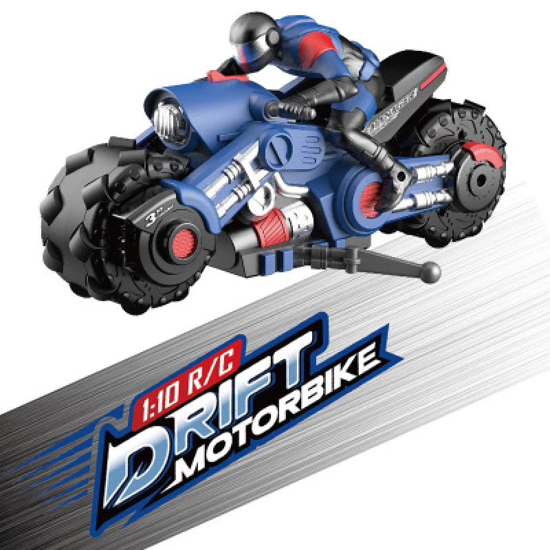 1:10 RC Motorcycle 2.4G High Speed Remote Control Stunt Racing Drift V ...