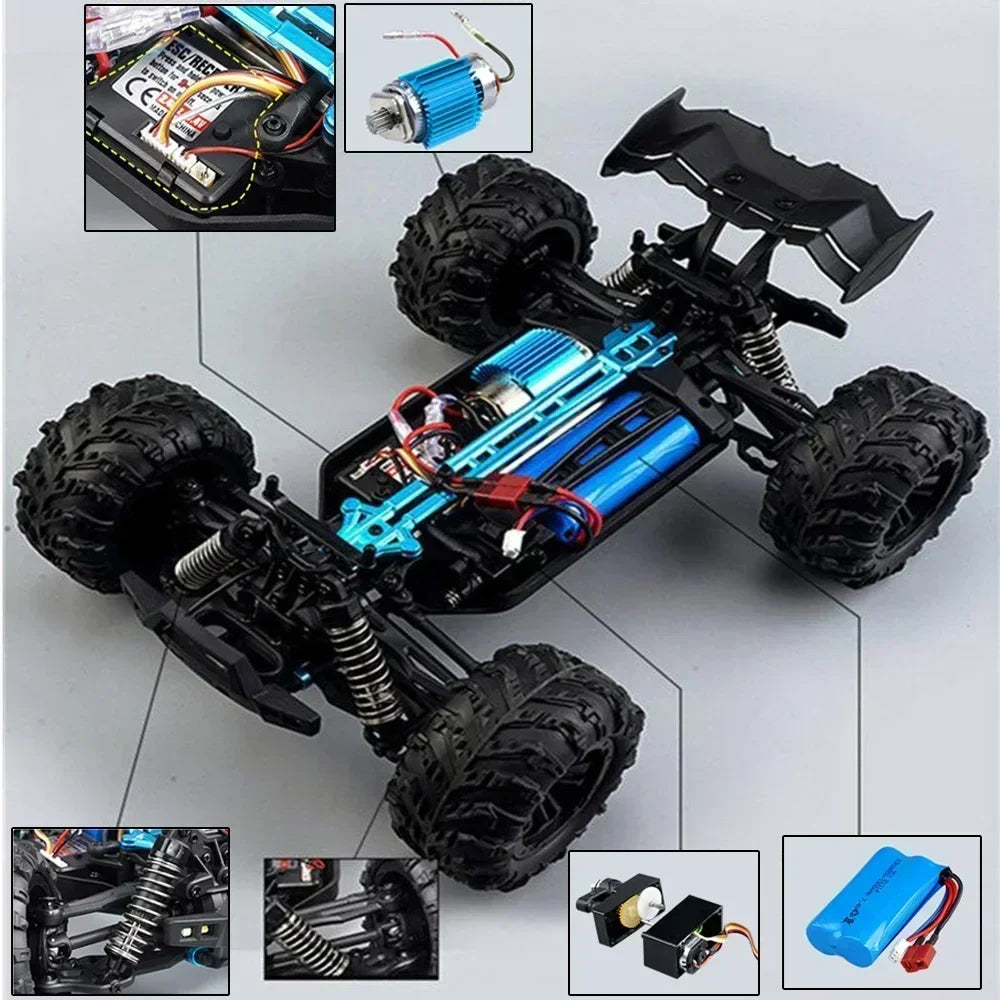 WLtoys 1:16 Scale Large RC Car 50km/h High Speed 4WD Children Toy for ...