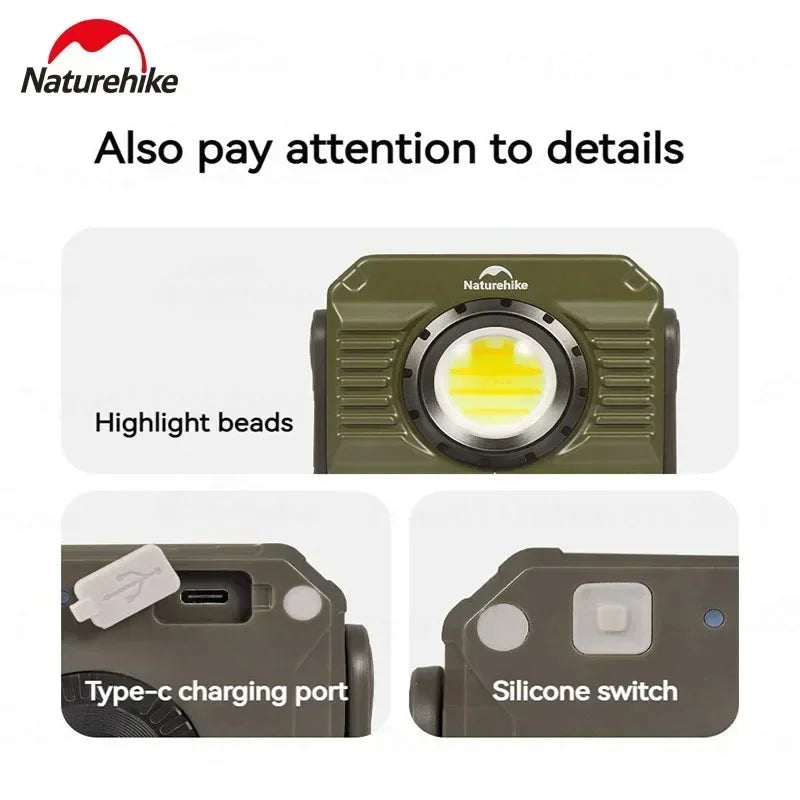 Naturehike Electric Portable Rechargeable Lamp Lantern Multifunctional ...