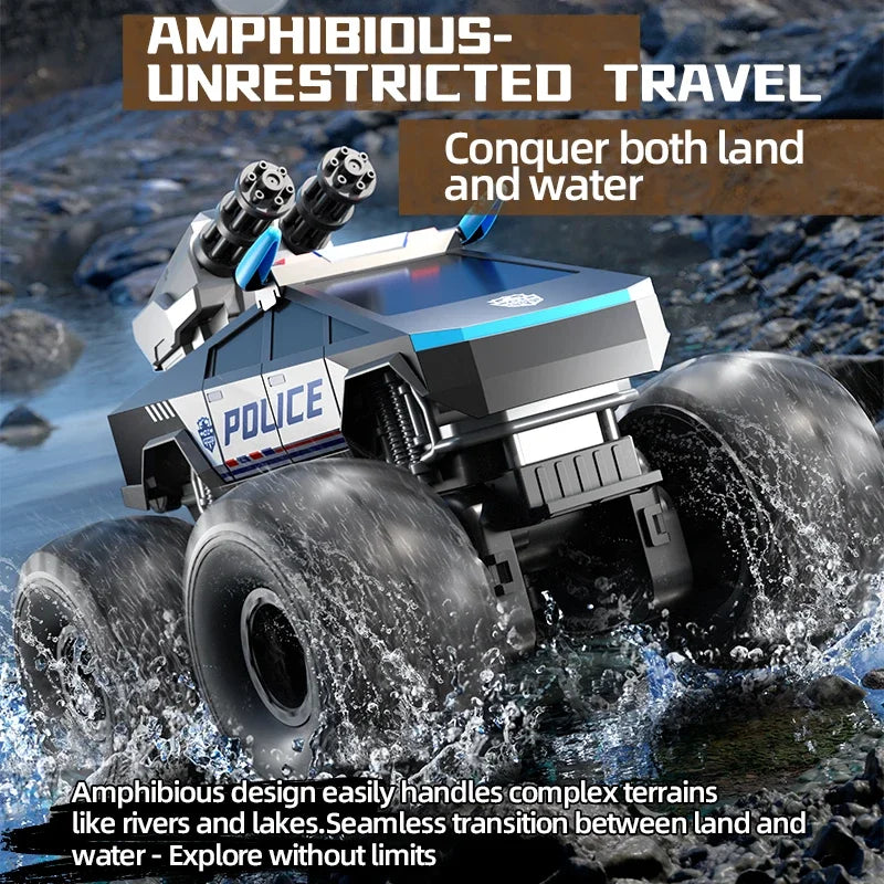 JJRC Q213 RC Off-road Stunt Car Amphibious Vehicle Children's Toy Cars ...