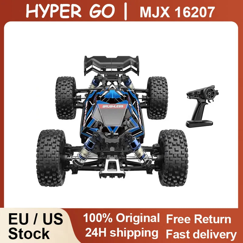 HYPER GO MJX 16207 1/16 RC Car Brushless 2.4G 4WD Racing Car Brushless ...