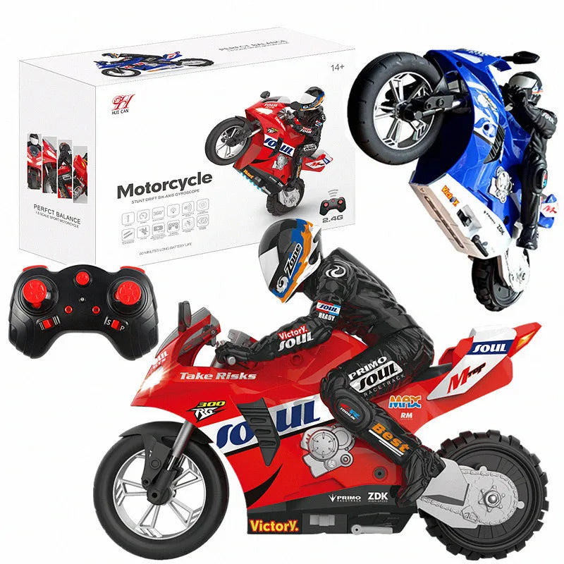 Electric Self Balancing RC Motorcycle High Speed Drift Spin Stunt Stan ...