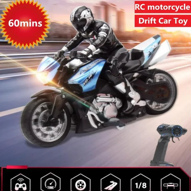 High Speed Remote Control RC Stunt Motorbike 360 degree Rotation drift ...