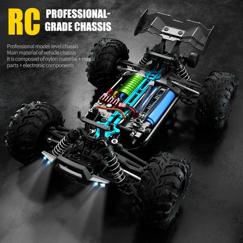 High Speed RC Car 4WD Off Road Vehicle 70KM/H Brushless Motor Professi ...
