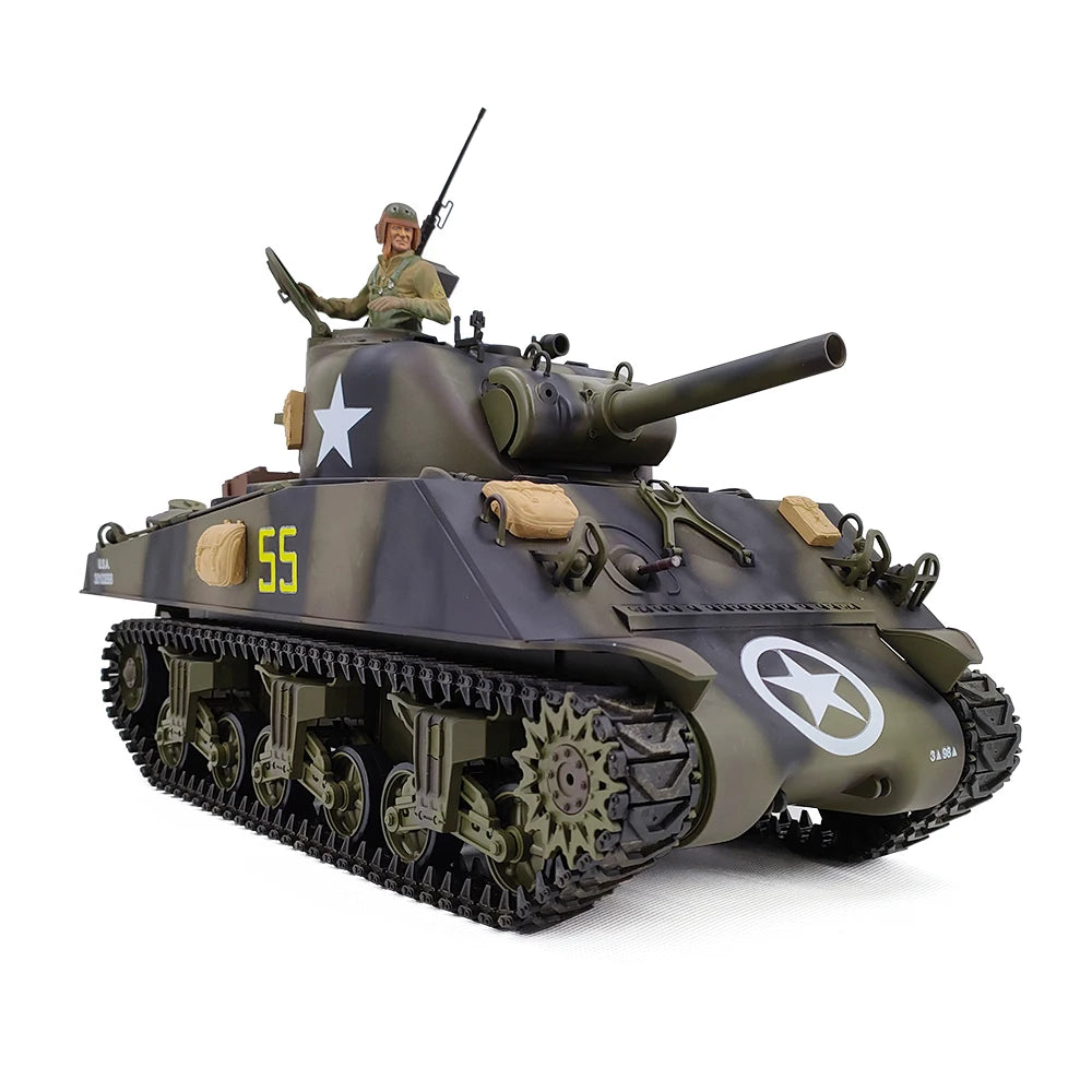 COOLBANK Customize Shooting BB Battle USA Sherman M4A3 Military RC Tan ...