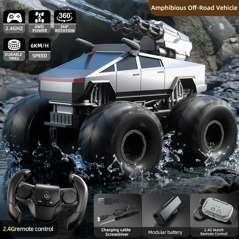 JJRC Q213 RC Off-road Stunt Car Amphibious Vehicle Children's Toy Cars ...