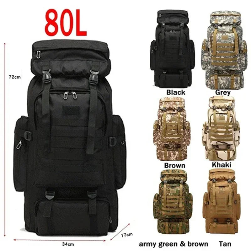 Tactical Backpacks Large Backpack Outdoors Hiking Camping TravelBags S ...