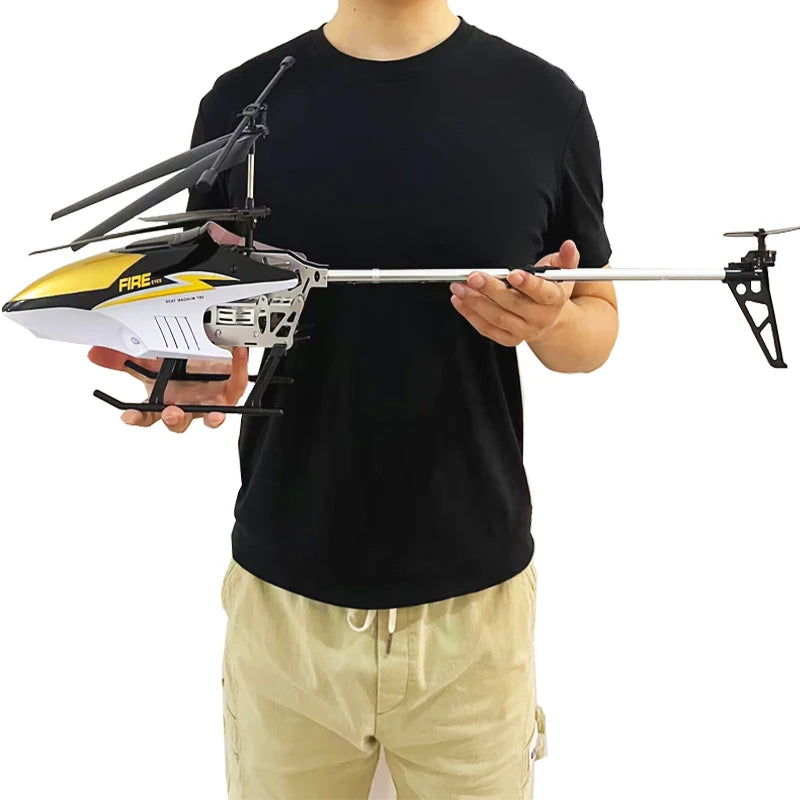 Rc Helicopter With Remote Control Extra Durable Big Plane Toy For Kids ...