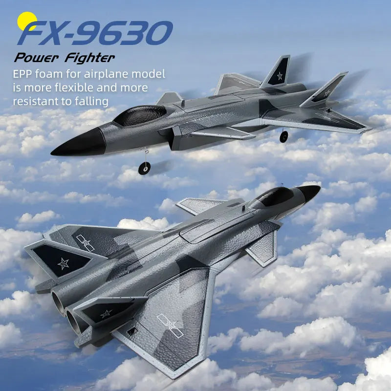 FX9630 J20 RC Plane Gyroscope Power Fighter Remote Control Airplane An ...
