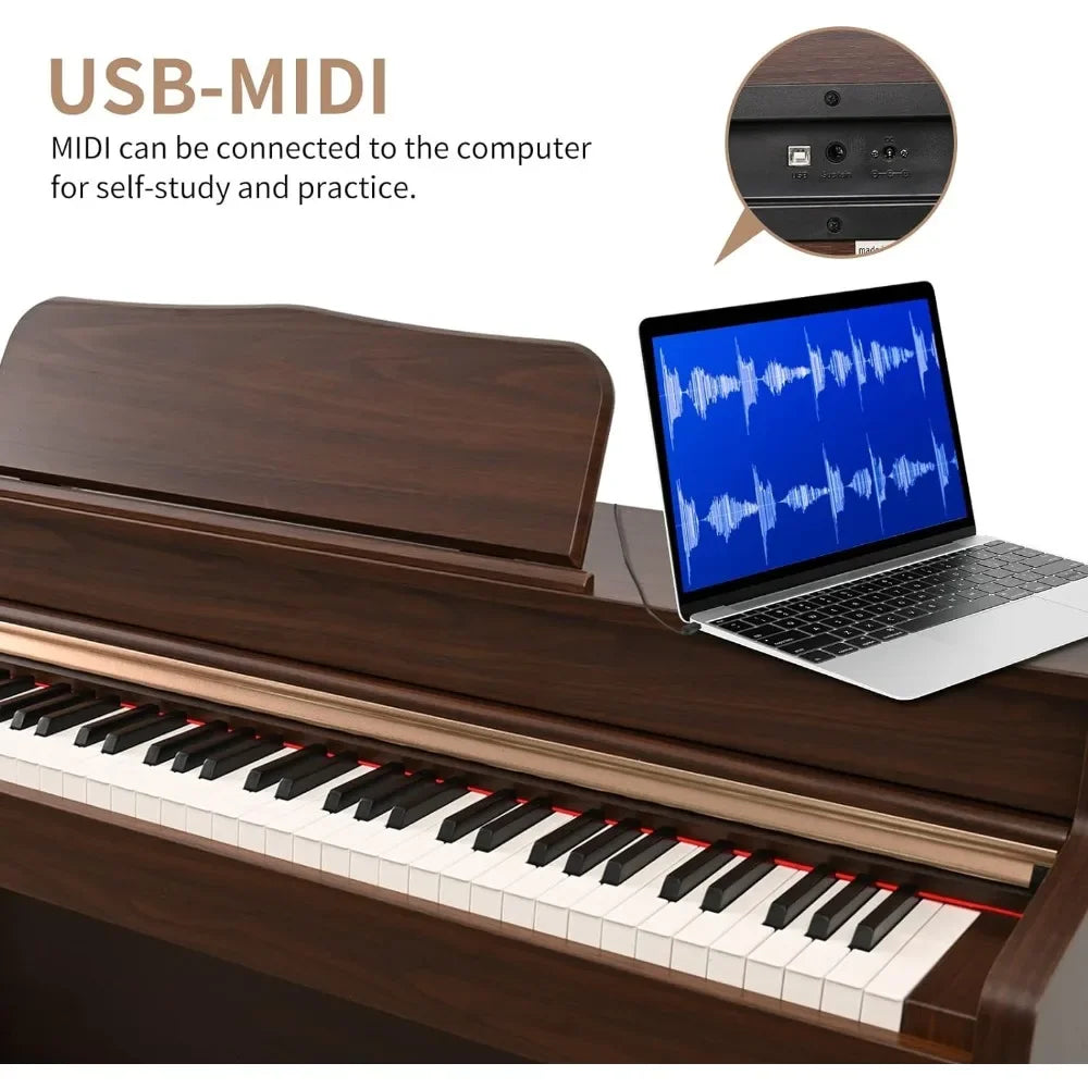 Digital Piano, 88 Key Full Weighted Keyboard Piano,Professional Acoust ...