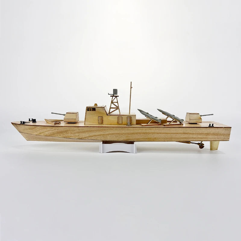 RC Missile Boat Model D-42 Wooden Kit Electric Self-propelled Model ...