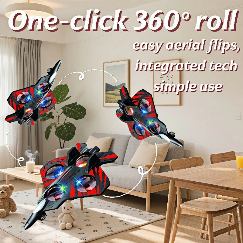 Glider Flying Helicopter RC Hobby Jet Plane 2.4G Stunt Remote Control ...